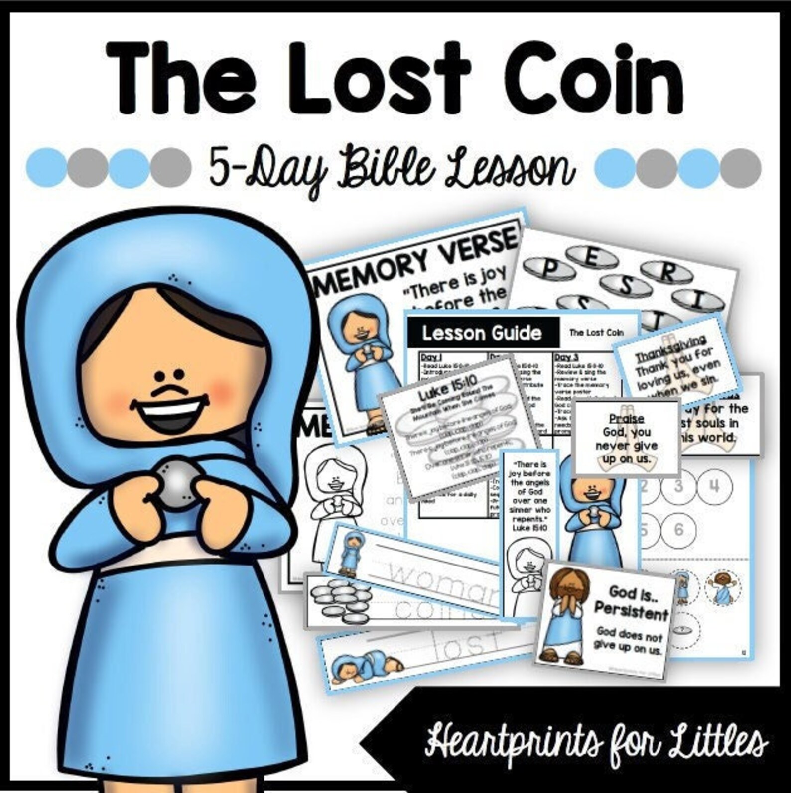 The Parable of the Lost Coin 5-day Bible Lesson, Bible Craft ...