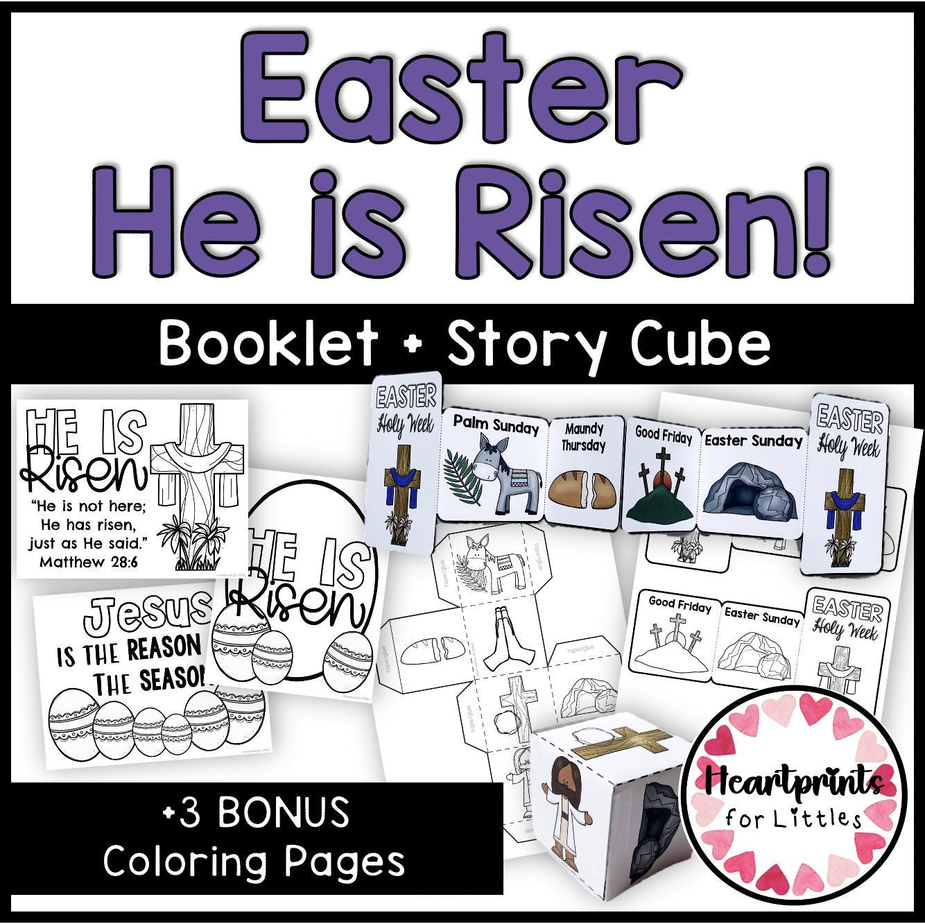 Easter Sunday School Crafts, Bible Verse Activities, Bracelets, Booklet ...