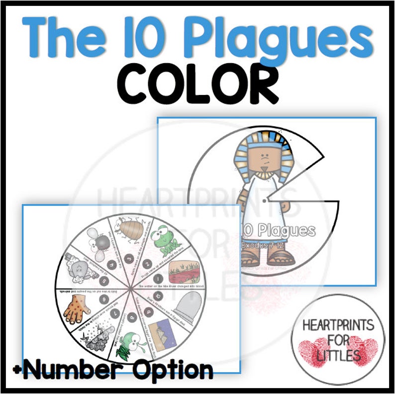 The 10 Plagues of Egypt Bible Story Wheel Bible Story Craft - Etsy