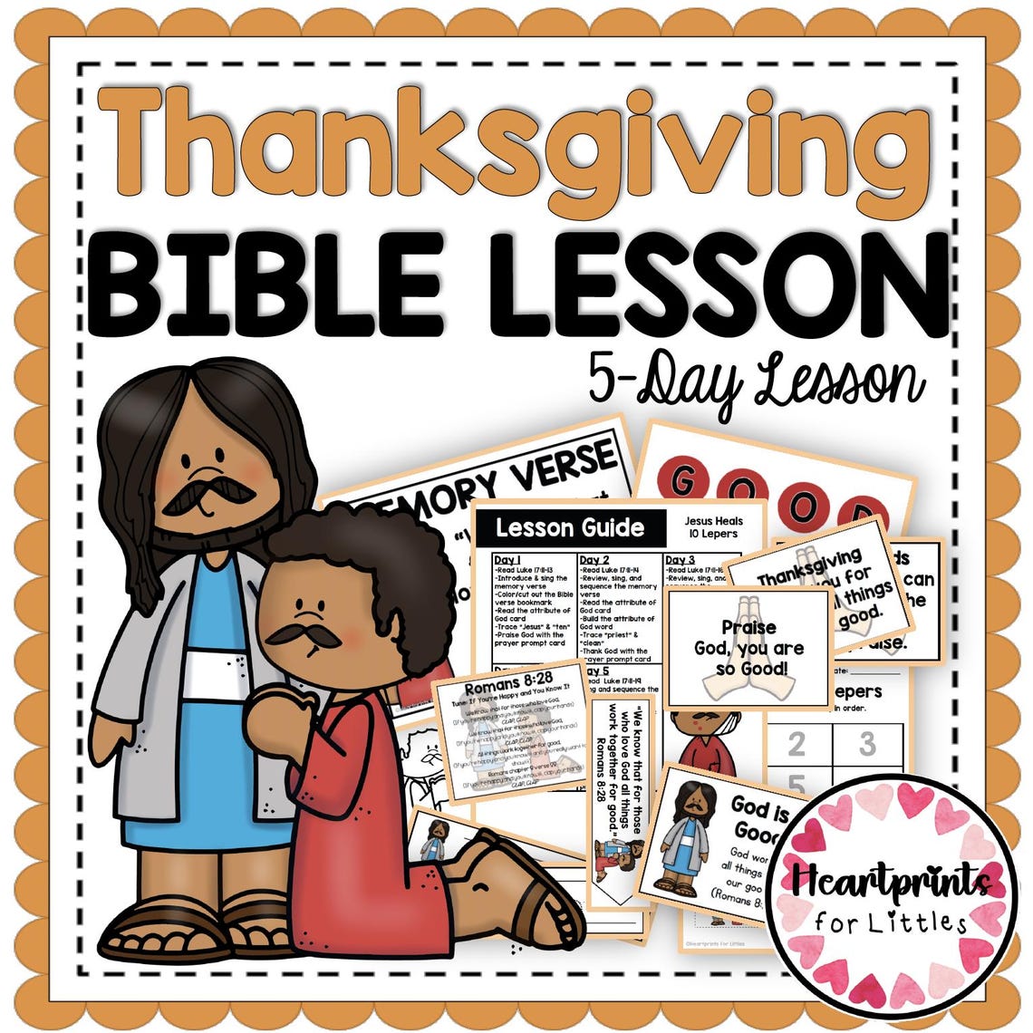 Thanksgiving Bible Lesson, Jesus Heals 10 Lepers Bible Lesson, Sunday ...