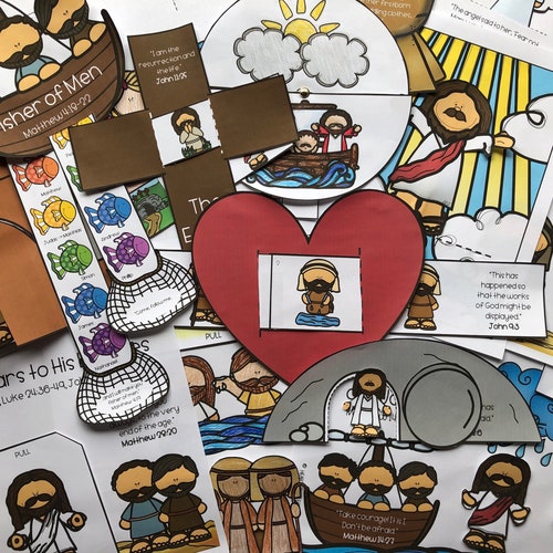 New Testament Bible Story Crafts Bundle 24 Bible Crafts for - Etsy