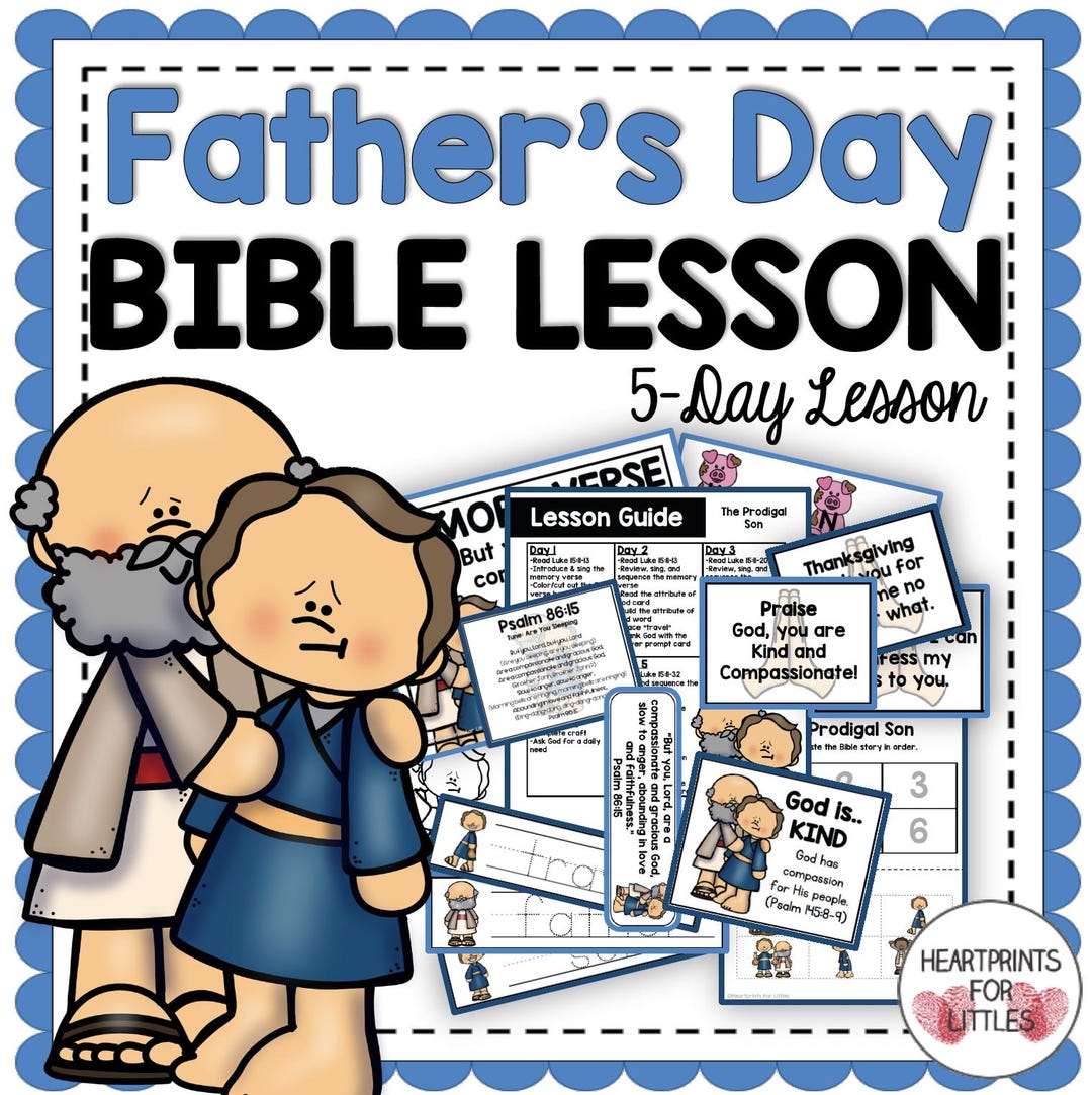The Parable of the Prodigal Son Bible Lesson, Father's Day Bible Lesson ...