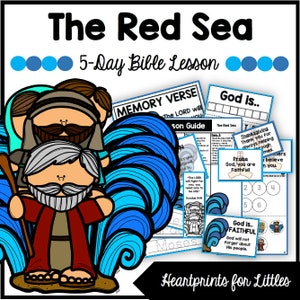 Moses and the Red Sea Bible Story Bundle, 5-day Bible Lesson ...