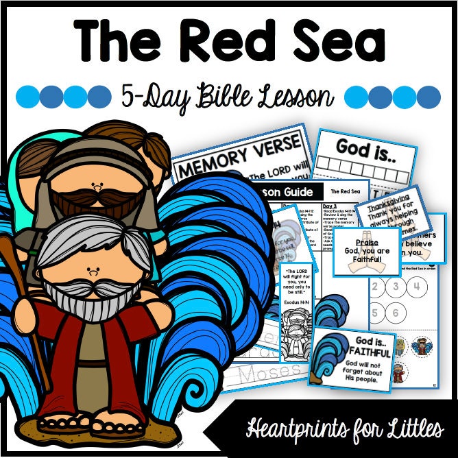 Moses and the Red Sea Bible Story Bundle 5-day Bible Lesson - Etsy