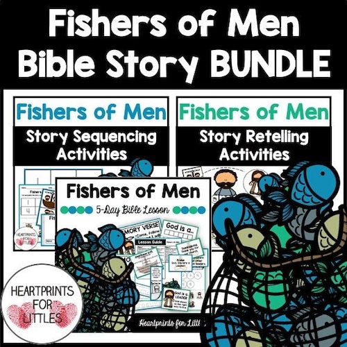 Fishers of Men Bible Story Sequencing Activities for Kids - Etsy