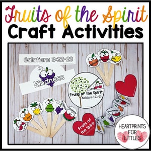 Fruits of the Spirit Craft Activities, Supplement Bible Activities for ...