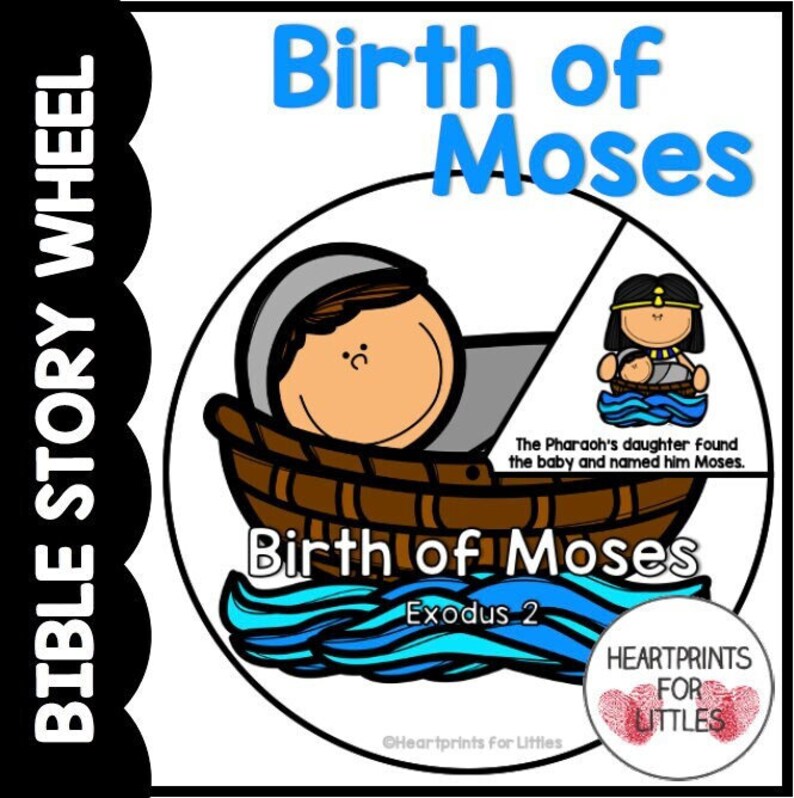 Birth of Moses Bible Story Wheel, Bible Story Craft, Sunday School ...