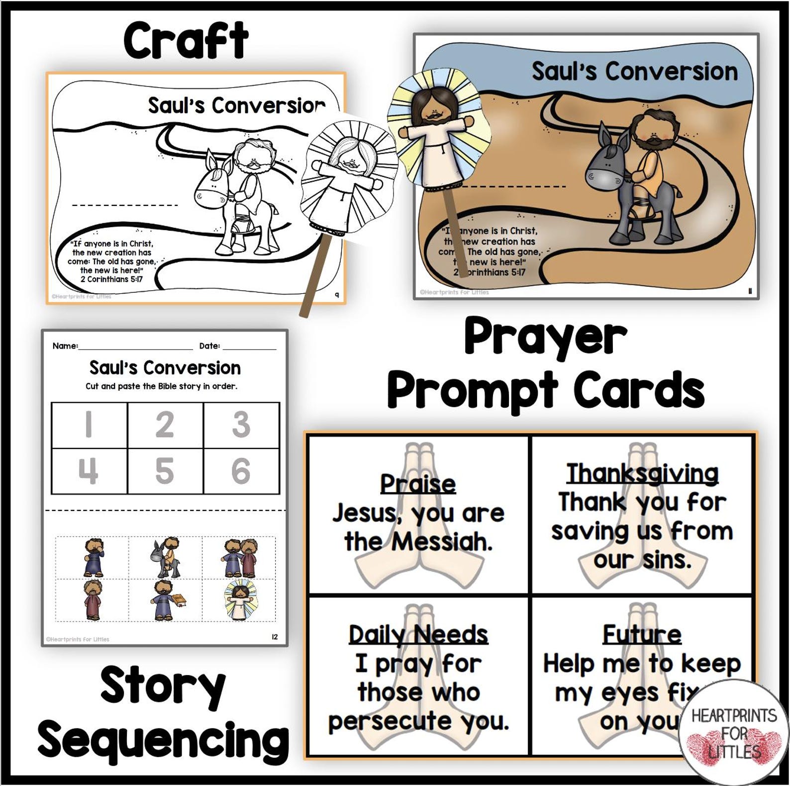 Saul's Conversion Bible Lesson, Acts 9, Homeschool & Sunday School ...