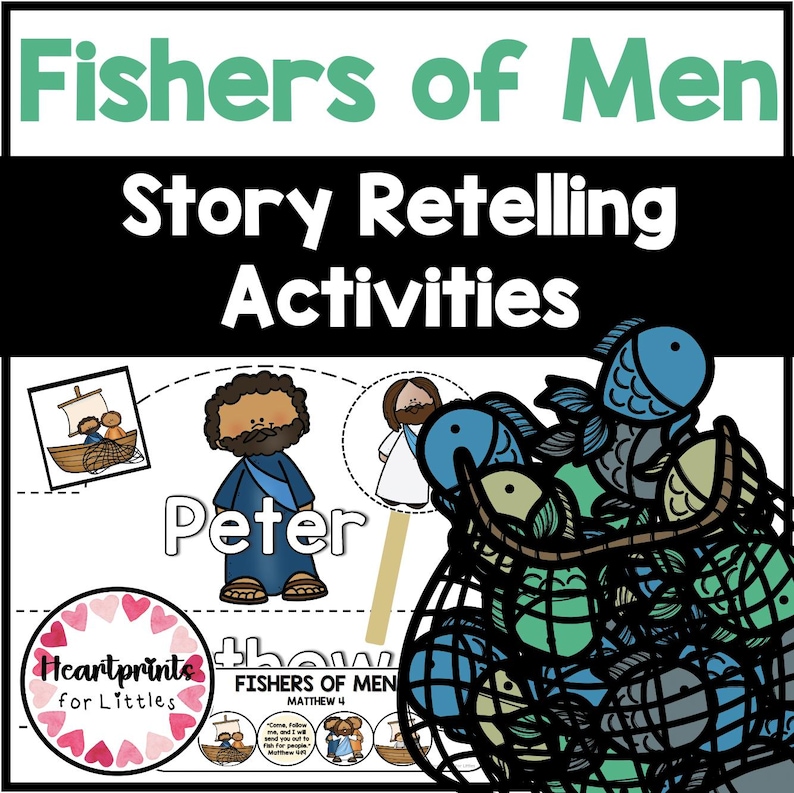 Fishers of Men Bible Story Bundle, Bible Story Activities, 1 FREE ...