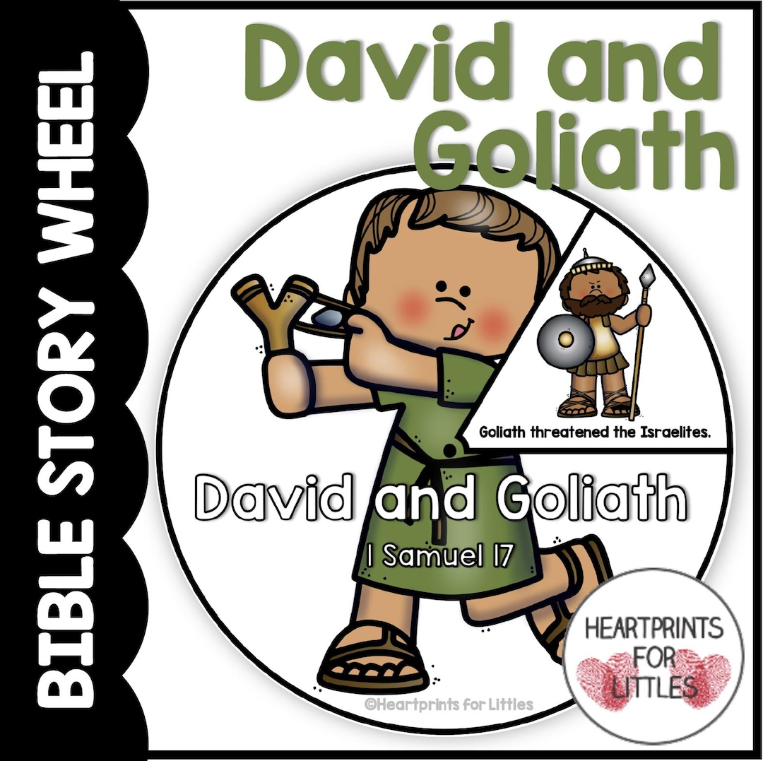 David and Goliath Bible Story Wheel, 1 Samuel 17, Bible Craft, Bible ...