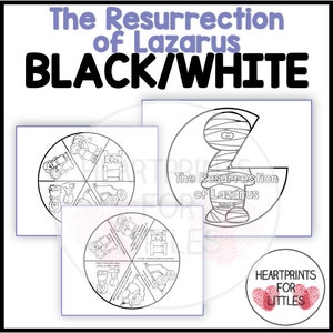 The Resurrection of Lazarus Bible Story Wheel, Bible Story Craft ...