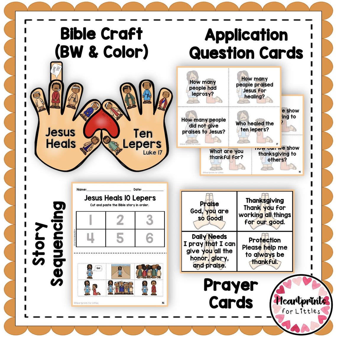 Thanksgiving Bible Lesson, Jesus Heals 10 Lepers Bible Lesson, Sunday ...