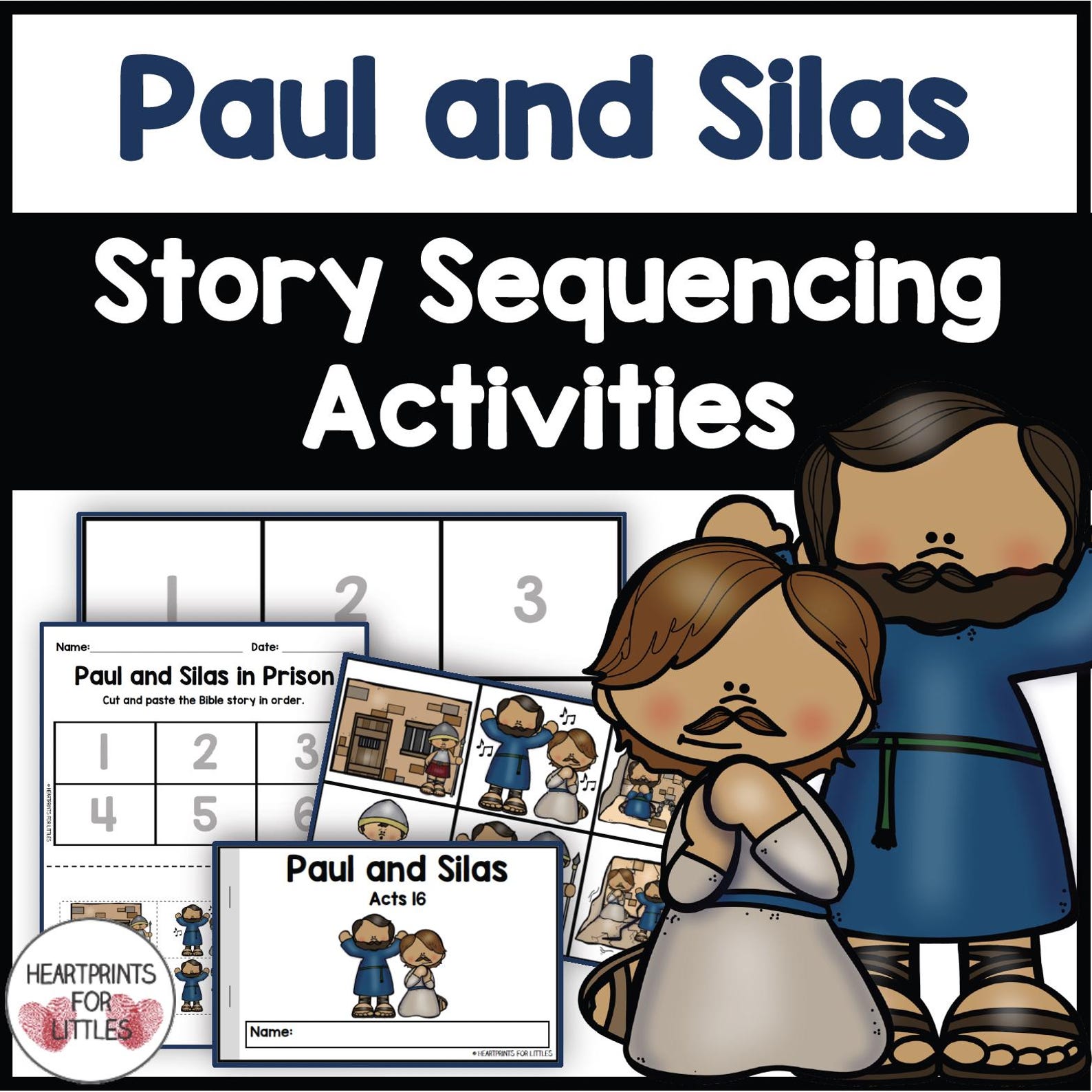 Paul and Silas Bible Story Activities Bundle (digital Download) - Etsy