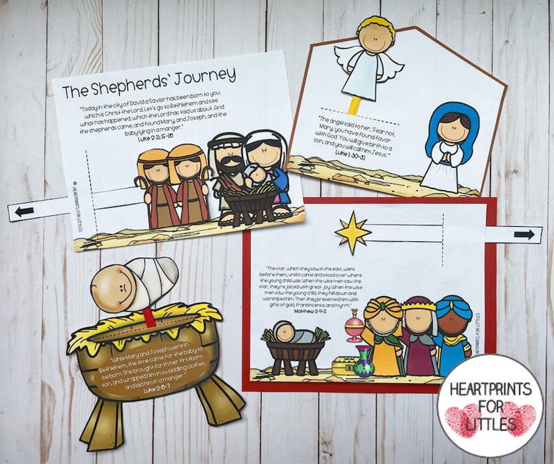 New Testament Bible Story Crafts-Set 1 Nativity Edition - Etsy España