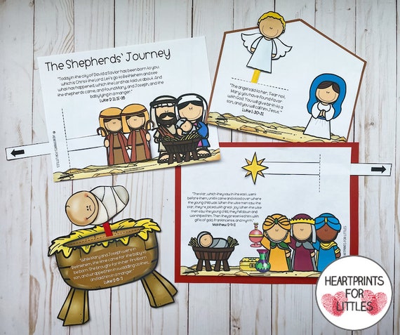 New Testament Bible Story Crafts-Set 1 Nativity Edition - Etsy España