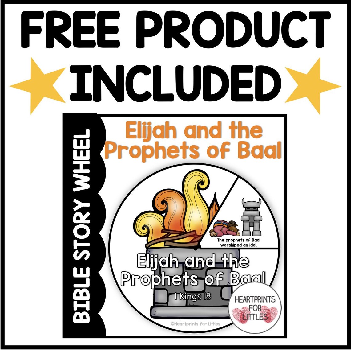 Elijah and the Prophets of Baal Bible Story Bundle, Bible Story ...