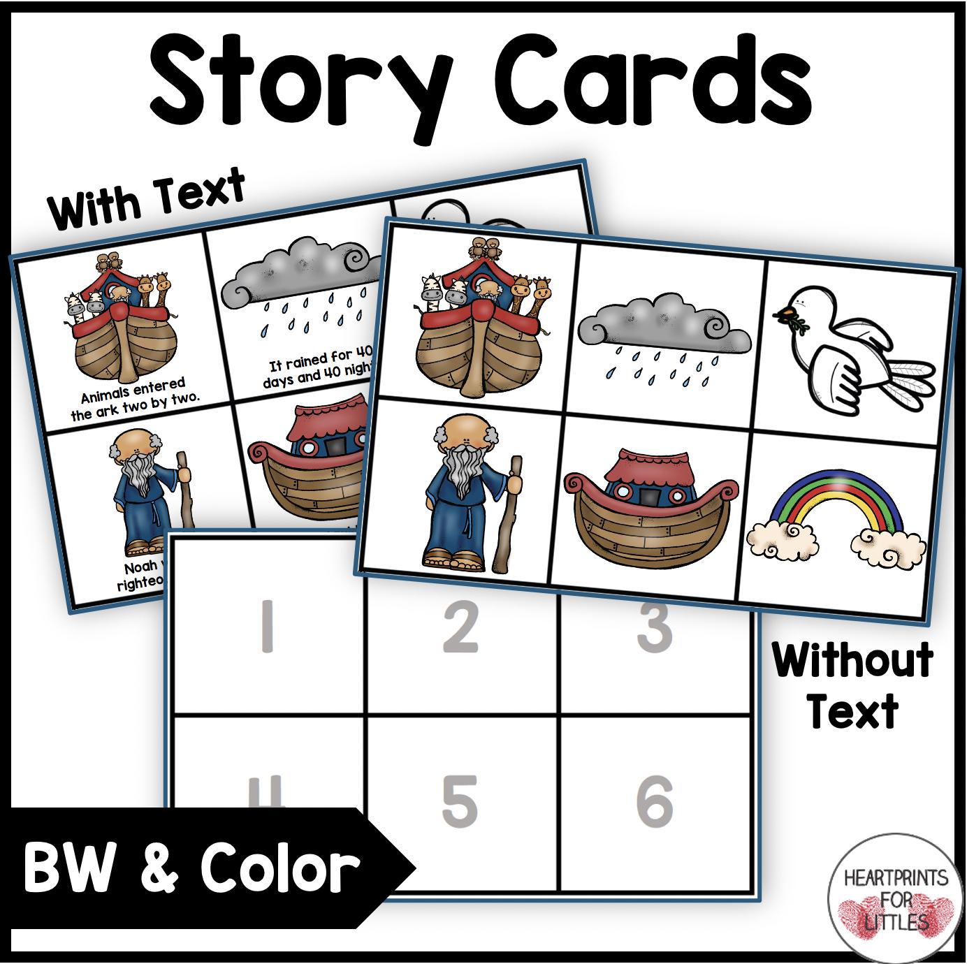 Noah's Ark Bible Story Sequencing Activities (digital Download) - Etsy
