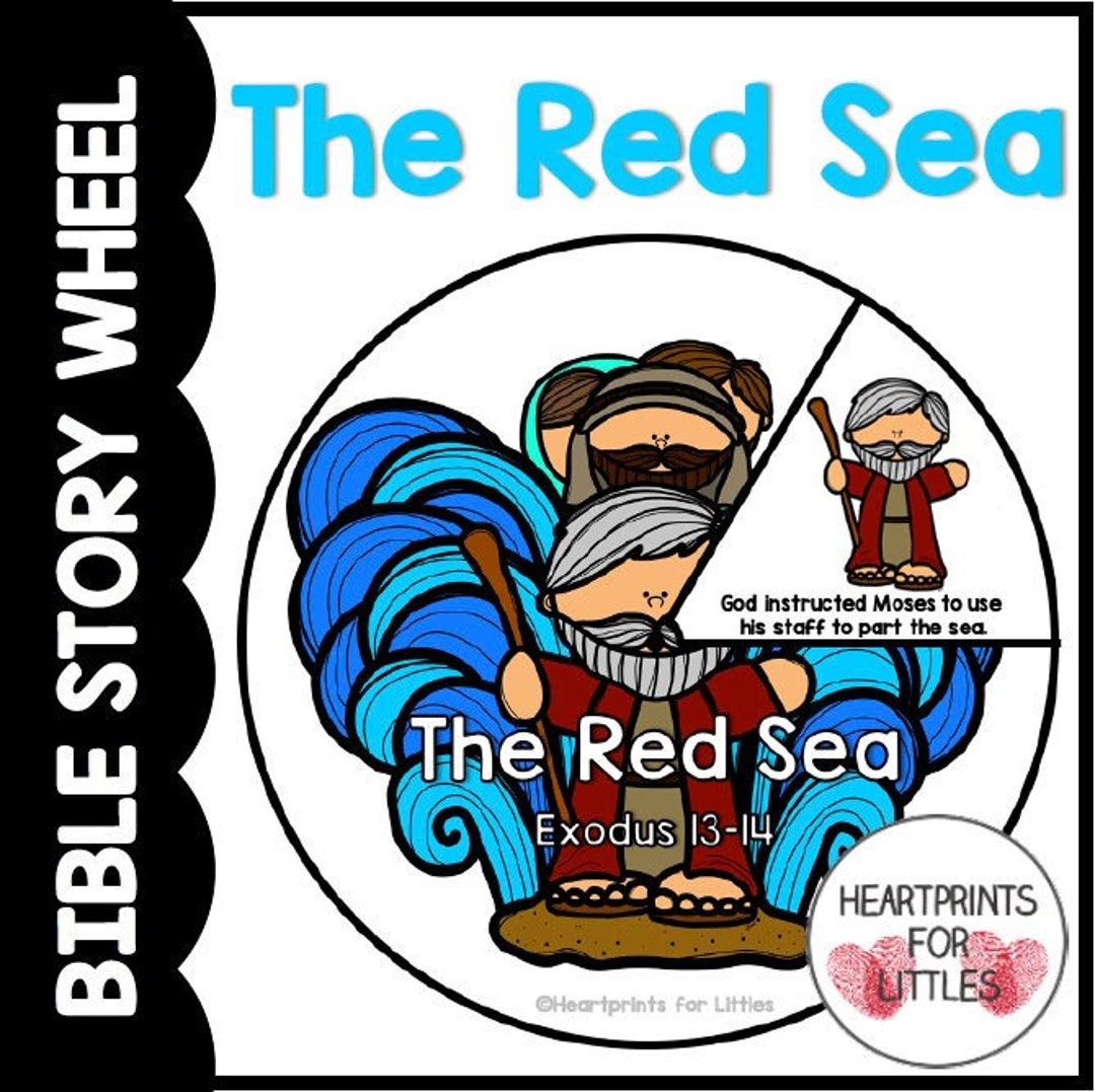 Moses and the Red Sea Bible Story Wheel, Bible Story Craft, Sunday ...
