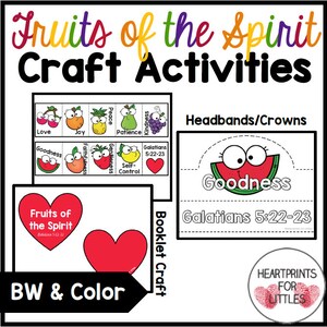 Fruits of the Spirit Craft Activities, Supplement Bible Activities for ...