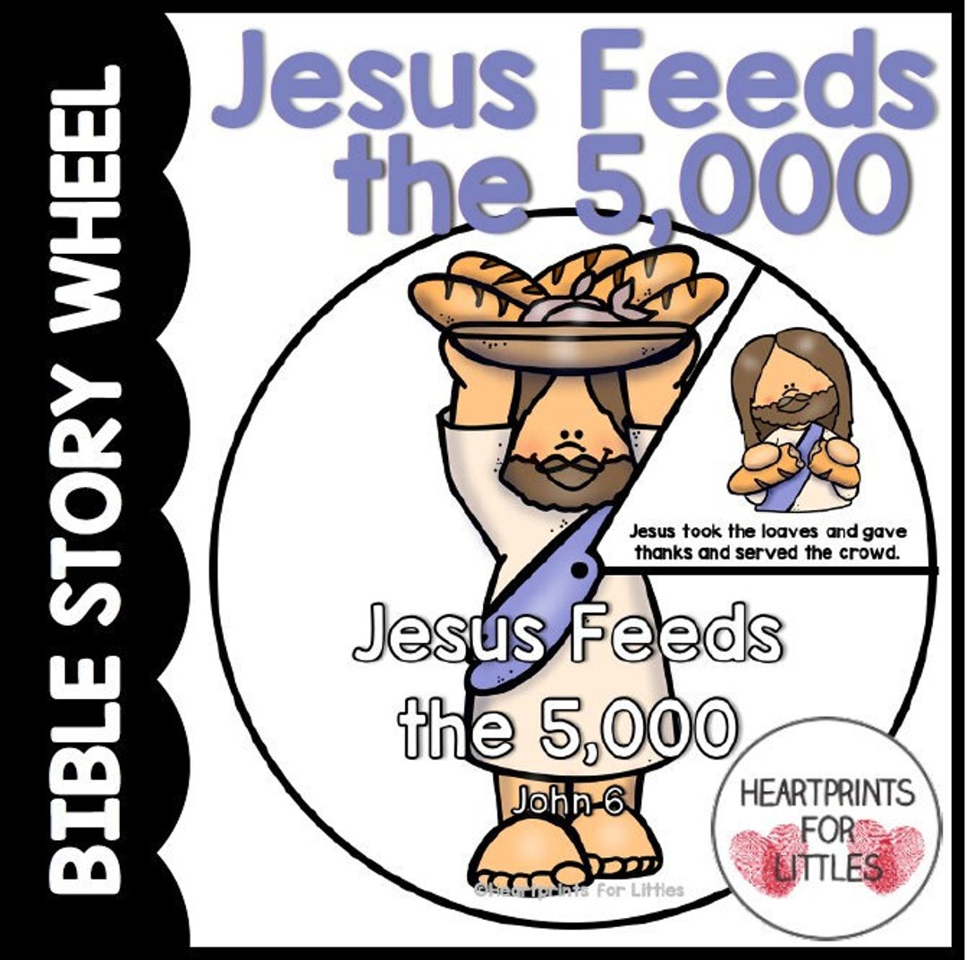 Jesus Feeds the 5000 Bible Story Wheel Bible Story Craft - Etsy Canada
