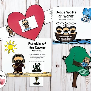 New Testament Bible Story Crafts: Set 3, Sunday School Activities and ...