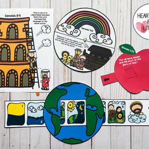 Old Testament Bible Story Crafts: Set 1, Sunday School Activities and ...