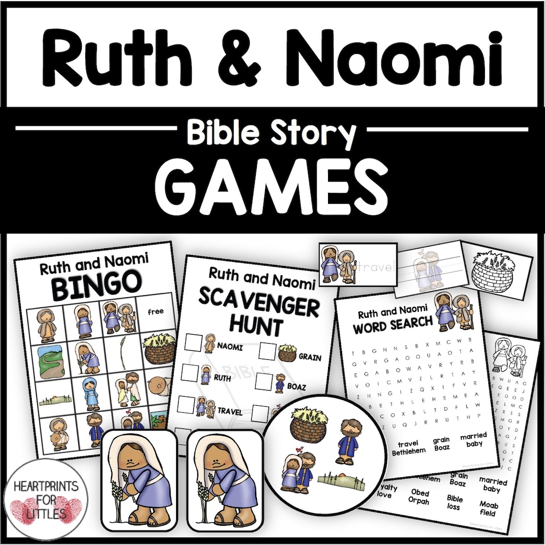 Ruth and Naomi Bible Story Games, Bingo, Scavenger Hunt, & More ...