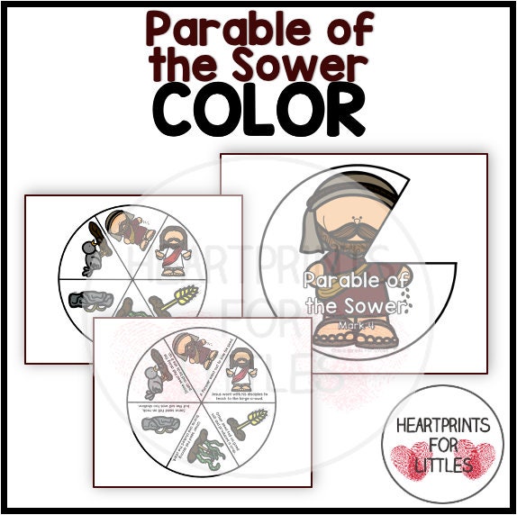 The Parable of the Sower Bible Story Wheel Bible Story Craft - Etsy