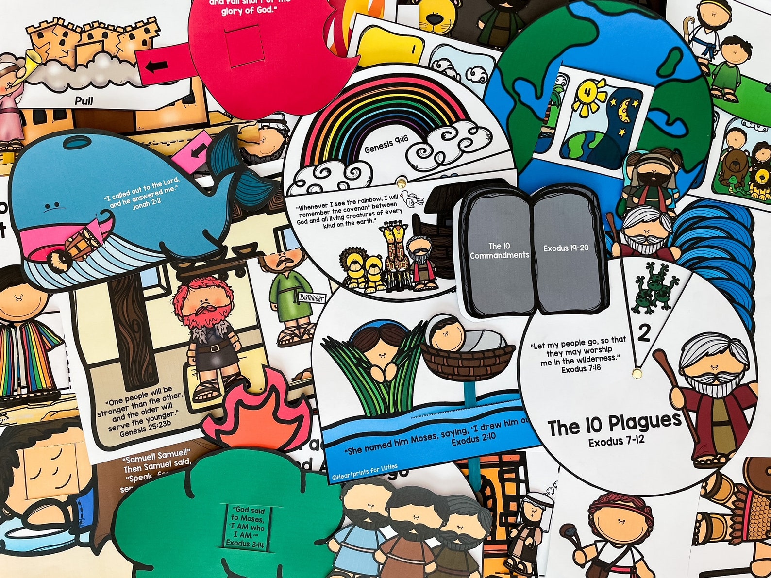 Old Testament Bible Story Crafts Bundle, 24 Crafts (digital Download ...