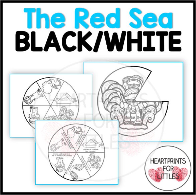 Moses and the Red Sea Bible Story Wheel Bible Story Craft - Etsy