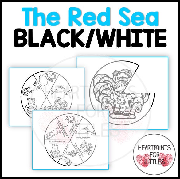 Moses and the Red Sea Bible Story Wheel, Bible Story Craft, Sunday ...