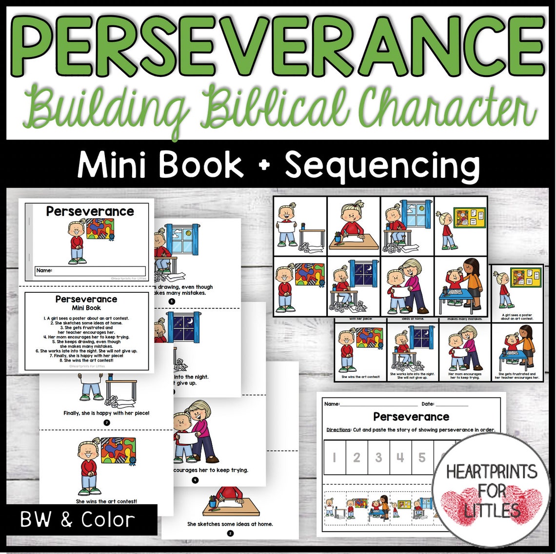 Perseverance Bible Lesson & Activities, Building Biblical Character ...
