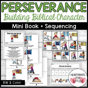 Perseverance Bible Lesson and Activities, Building Biblical Character ...
