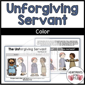 The Parable of the Unforgiving Servant Bible Craft, Sunday School ...