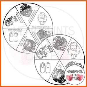 Moses and the Burning Bush Bible Story Wheel, Bible Craft, Sunday ...