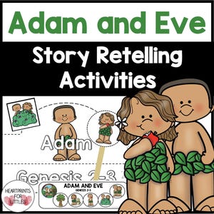 Adam and Eve Bible Story Bundle, 5-day Bible Lesson, Sequencing ...