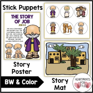 The Story of Job Retelling Activities (digital Download) - Etsy