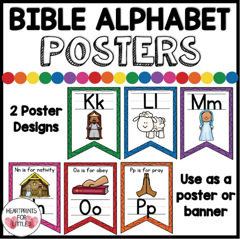 Bible ABC Posters, Christian Classroom Decor (digital Download) - Etsy