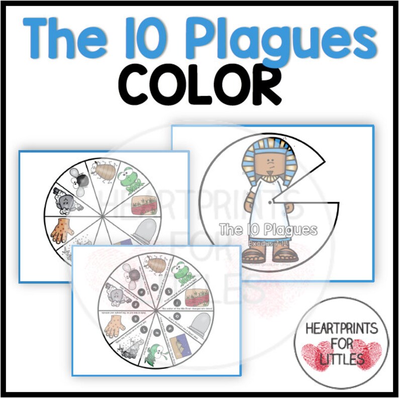 The 10 Plagues of Egypt Bible Story Wheel Bible Story Craft - Etsy