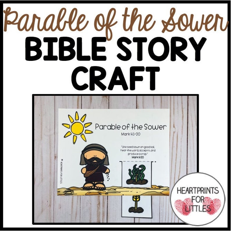 Parable of the Sower Bible Craft for Kids Parables of Jesus - Etsy Israel