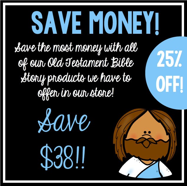 Old Testament Bible Story Mega Bundle Homeschool Activities | Etsy
