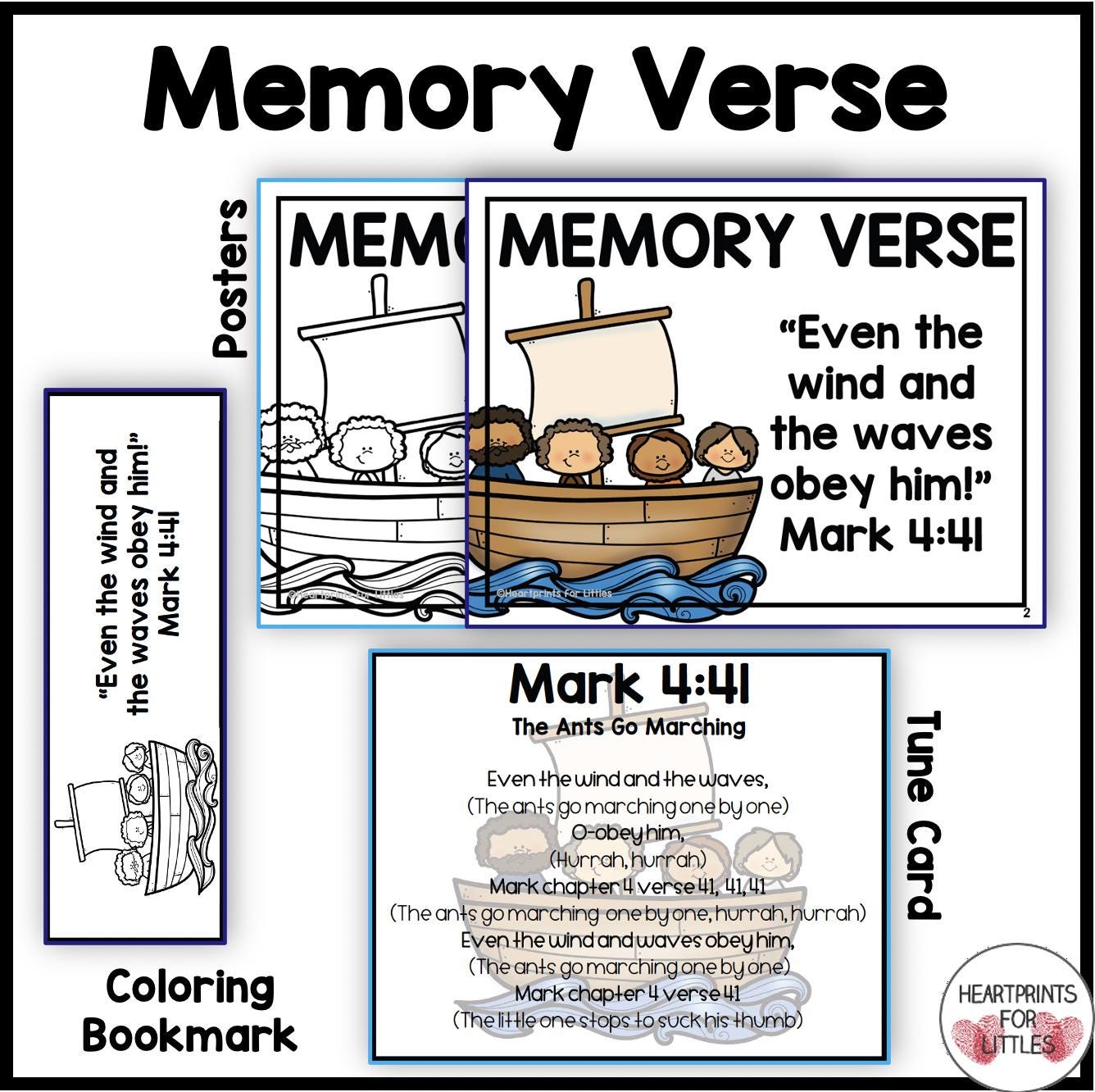 Jesus Calms the Storm Bible Lesson, Mark 4:35-41, Homeschool & Sunday ...