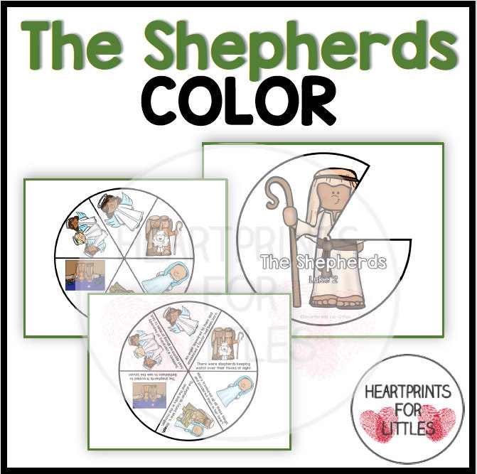 Christmas Bible Story Wheel the Shepherds Bible Story Craft - Etsy