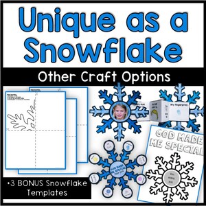 Unique as a Snowflake Sunday School Crafts, Winter Crafts, Sunday ...