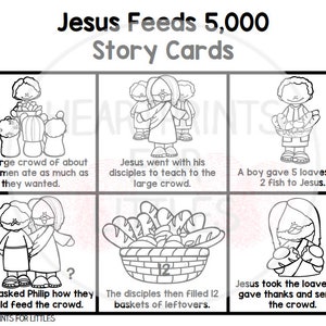 Bible Story Cards, 36 Old & New Testament Sequencing (digital Download ...