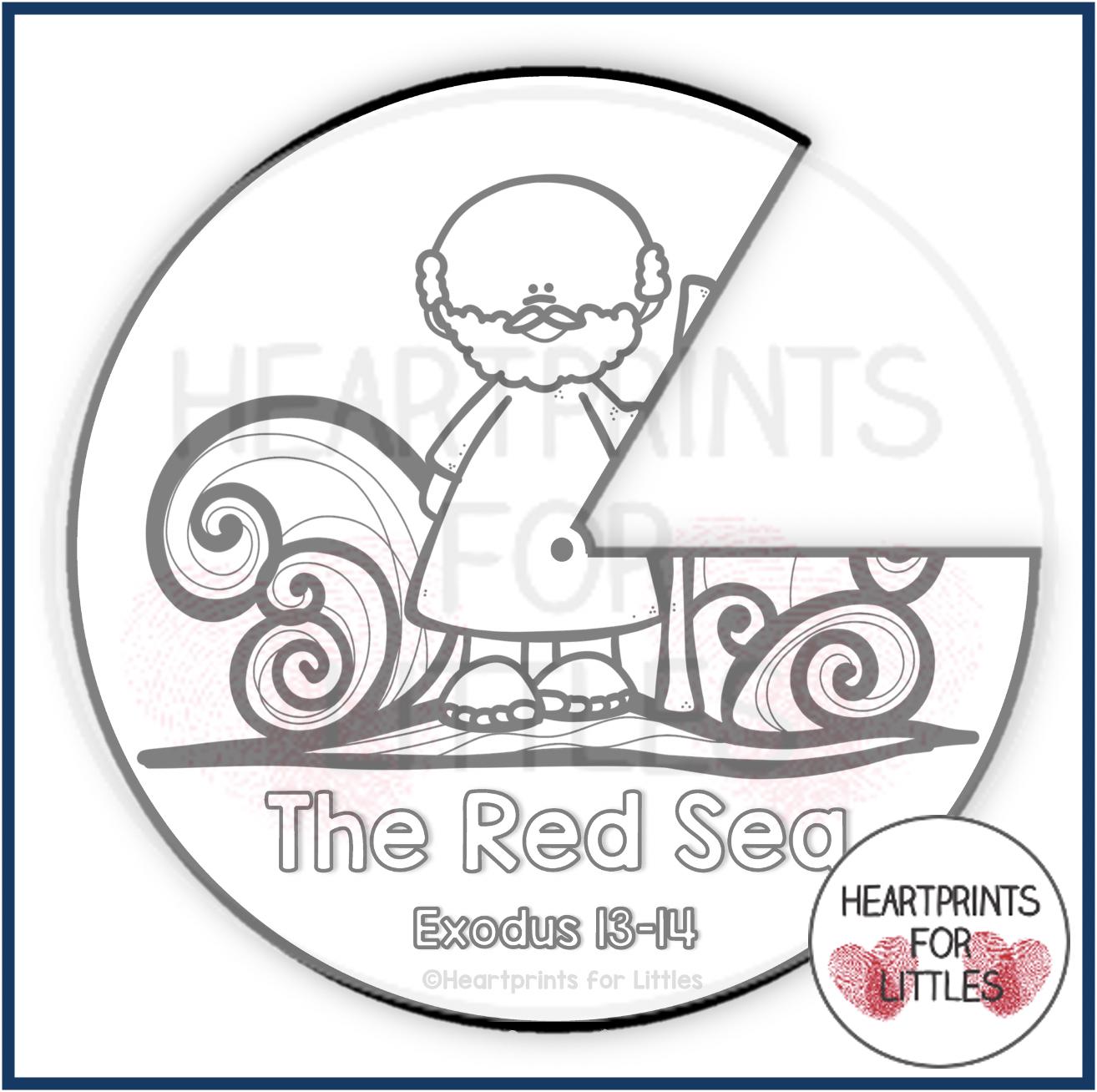 Moses and the Red Sea Bible Story Wheel, Bible Craft, Sunday School ...