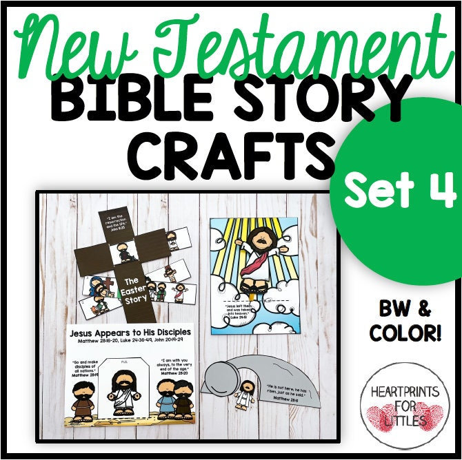 Easter Bible Story Crafts: Set 4, Sunday School Activities and Crafts ...