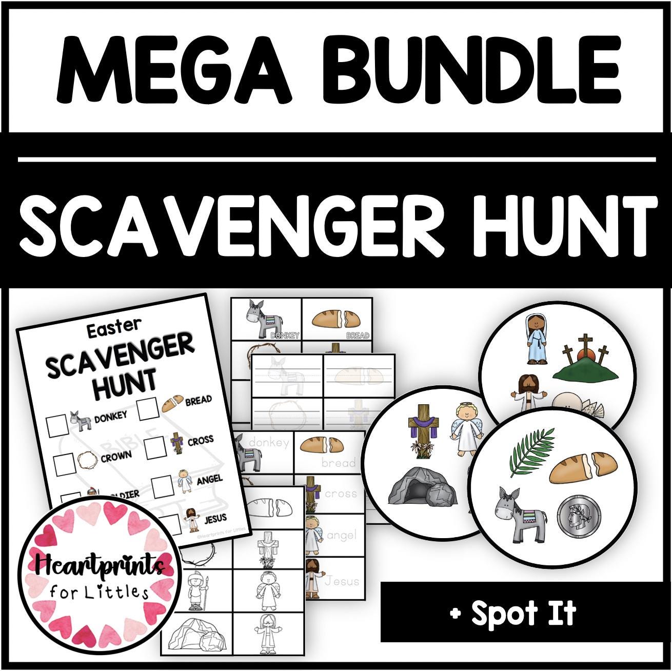 Bible Story Games MEGA Bundle, Bingo, Memory Match, Scavenger Hunt ...