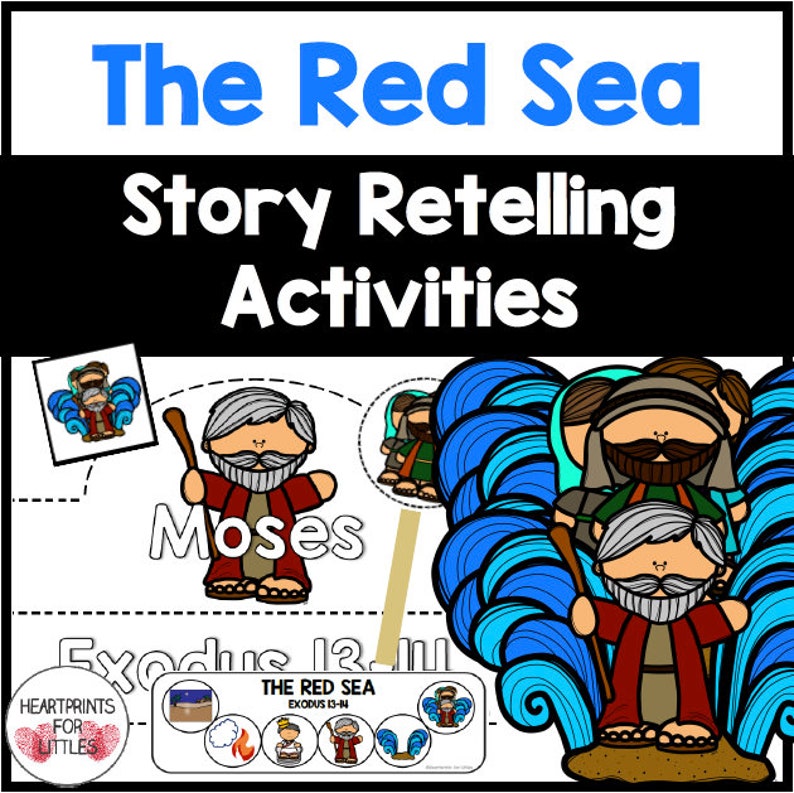 Moses and the Red Sea Bible Story Bundle 5-day Bible Lesson - Etsy