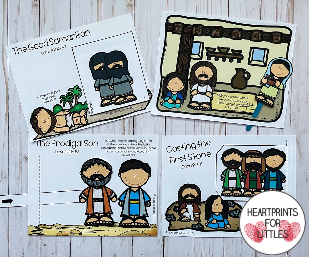 New Testament Bible Story Crafts-set 5 Bible Crafts - Etsy